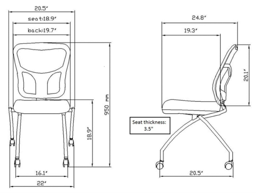 Eurotech Seating Flip Series Folding Chair