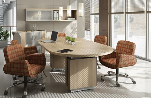 Global Zira Series Racetrack Conference Table